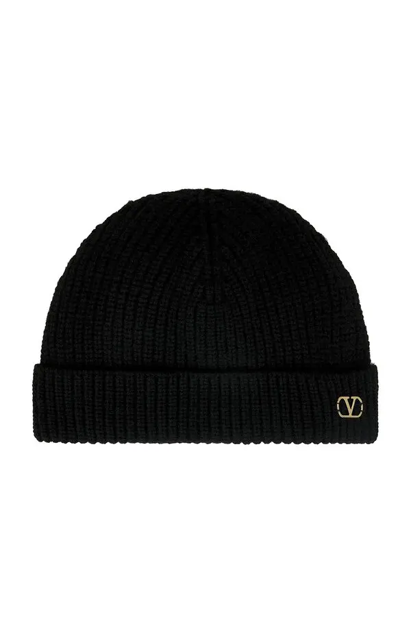 Valentino Garavani Cashmere Beanie - Black
