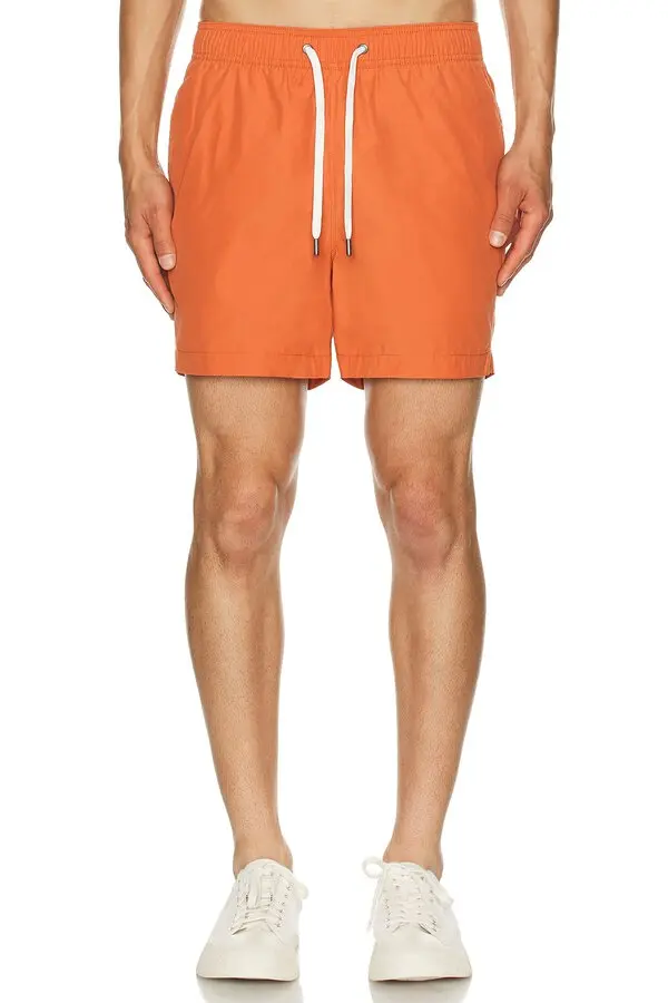Onia Charles 5 Swim Trunk - Orange Coral