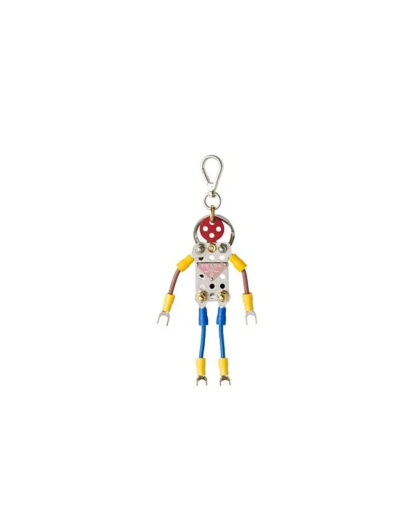 Prada Metal Robot Bag Charm - Multicolored