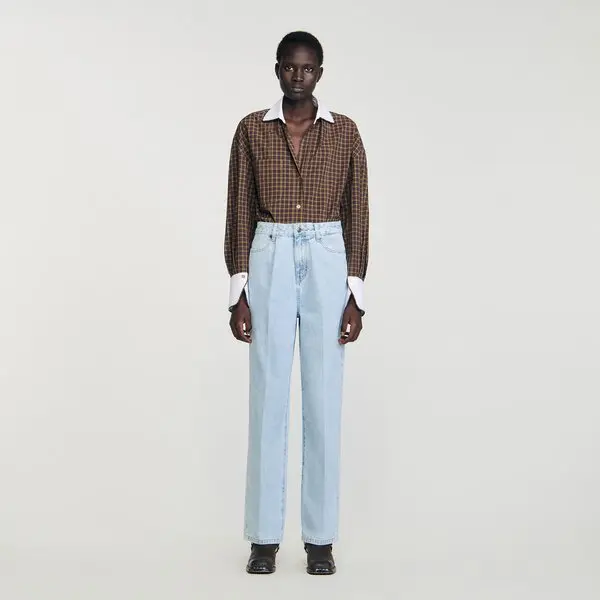 Sandro Straight-leg Wide Jeans