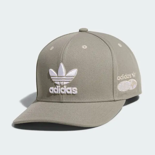 Adidas Modern Structured Cap - Silver / Stone Khaki / Off White