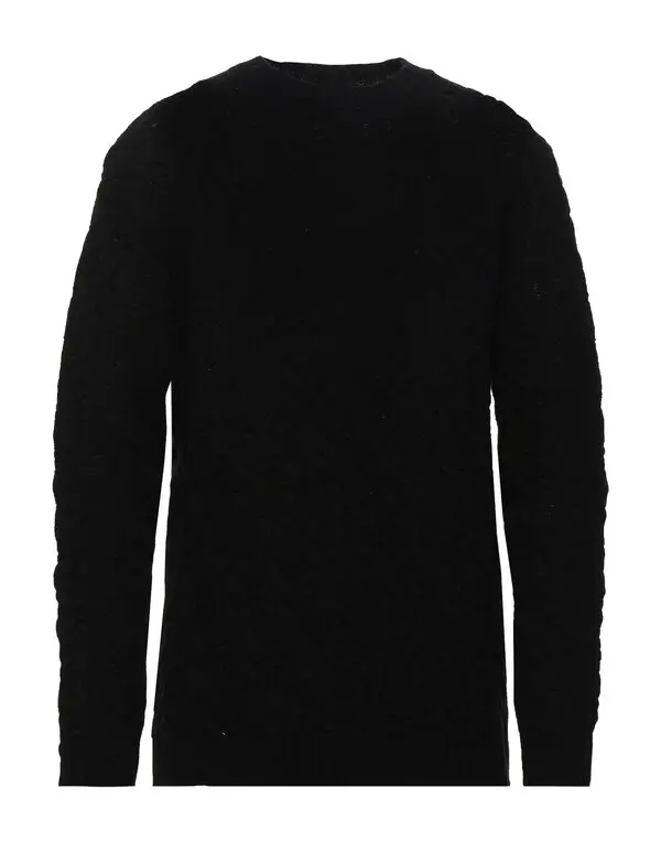 PAOLO PECORA Virgin Wool Cable-knit Sweater - Black