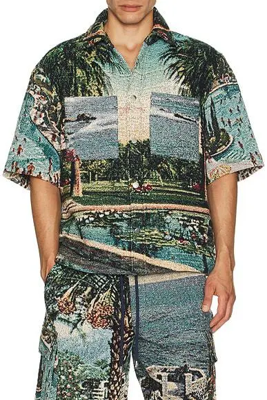 Amiri Paradise Tapestry Shirt
