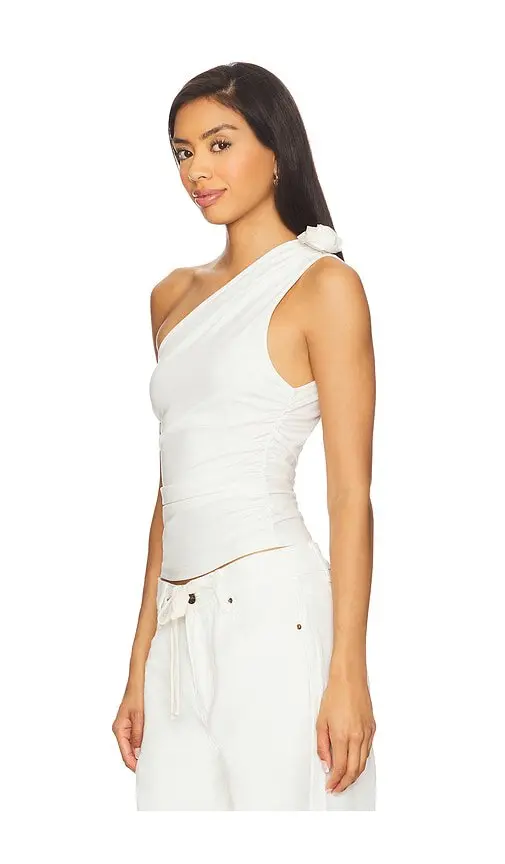 Lioness Rendezvous One Shoulder Top - Ivory