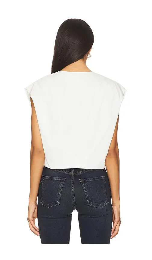 Simkhai Wrenli Pleated Top - White