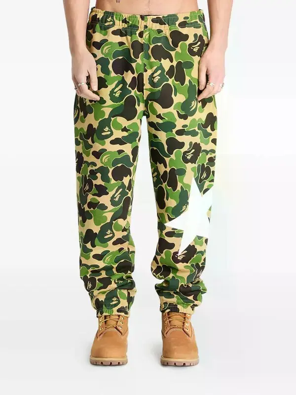 A BATHING APE Abc Camo Star Sweatpants