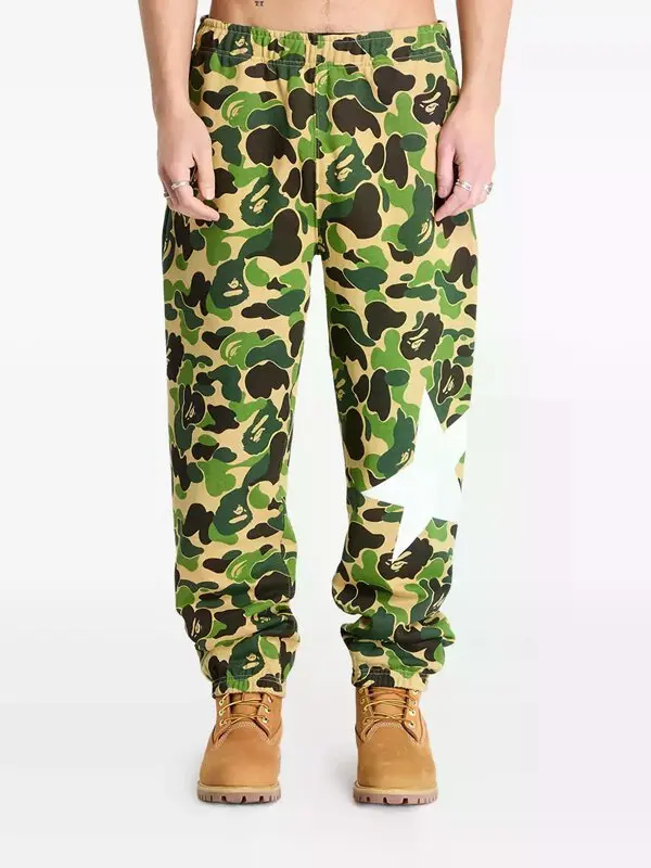 A BATHING APE Abc Camo Star Sweatpants