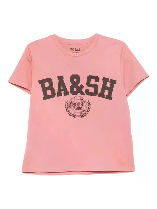 Ba&sh Ioni Logo-print T-shirt - Pink