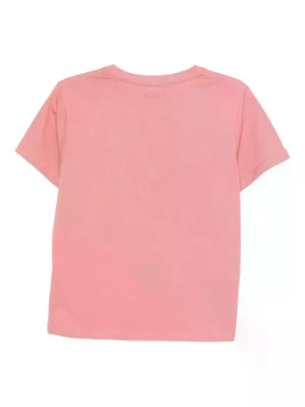 Ba&sh Ioni Logo-print T-shirt - Pink