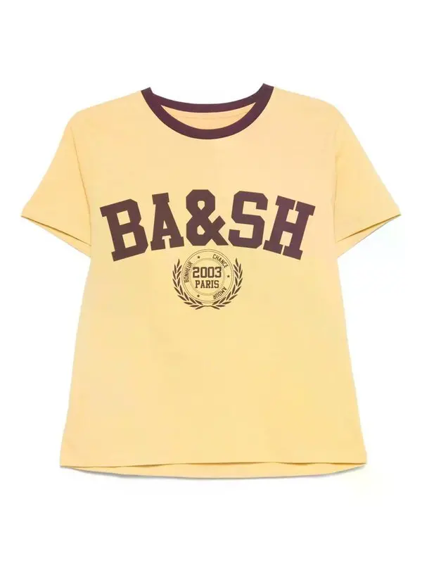 Ba&sh Ioni Logo-print T-shirt - Yellow