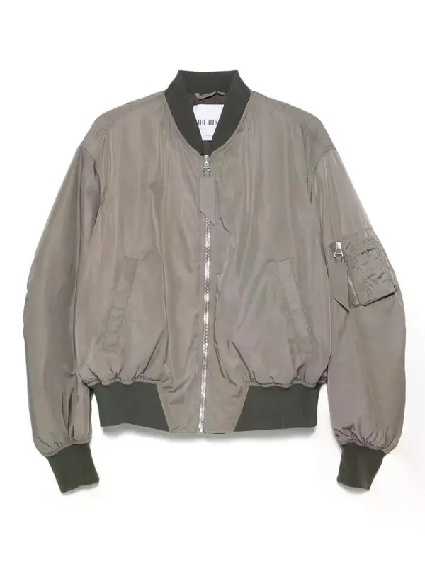 Attico Zip-fastening Bomber Jacket - Grey