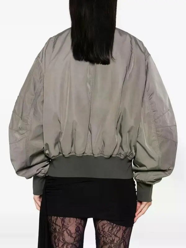 Attico Zip-fastening Bomber Jacket - Grey