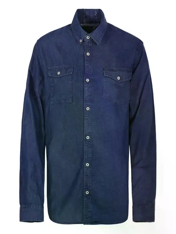 E.L.V. DENIM Double-pocket Denim Shirt