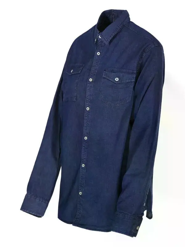 E.L.V. DENIM Double-pocket Denim Shirt