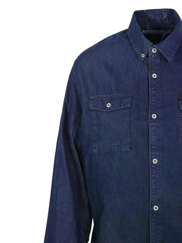 E.L.V. DENIM Double-pocket Denim Shirt