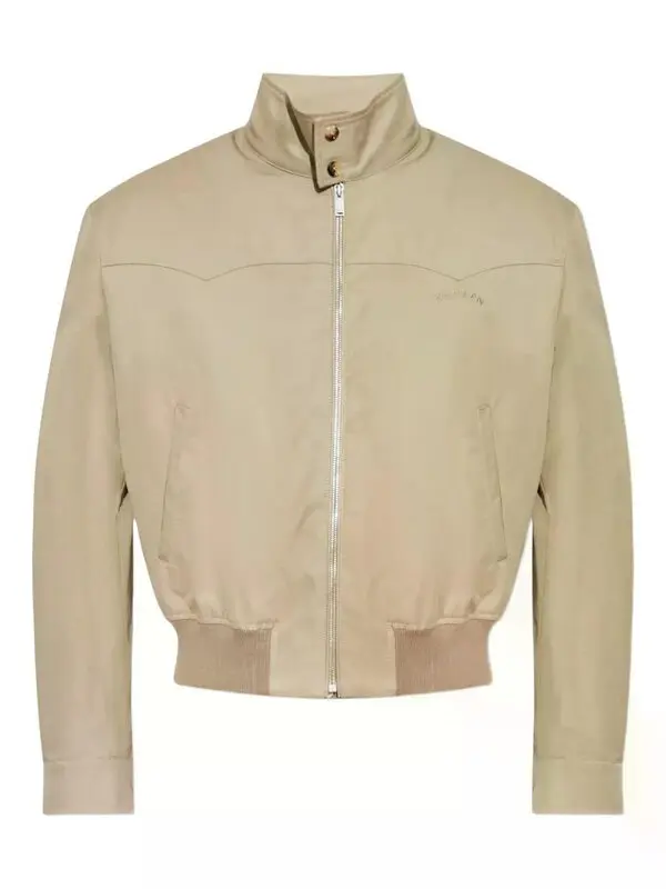 Alexander McQueen Zip-up Bomber Jacket - Neutrals