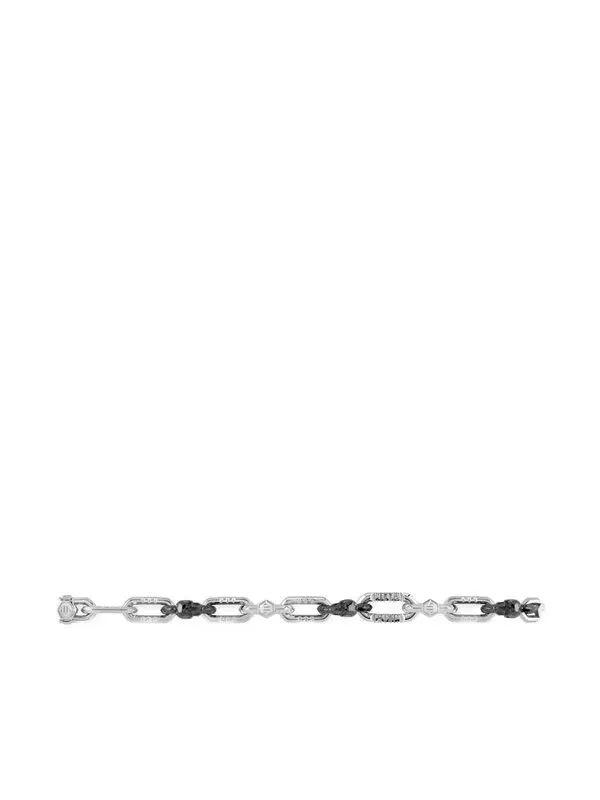 Philipp Plein Edge Cable-link Bracelet - Silver