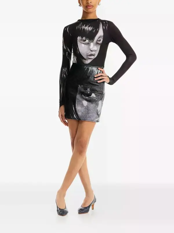 MAISIE WILEN Portrait-print Top
