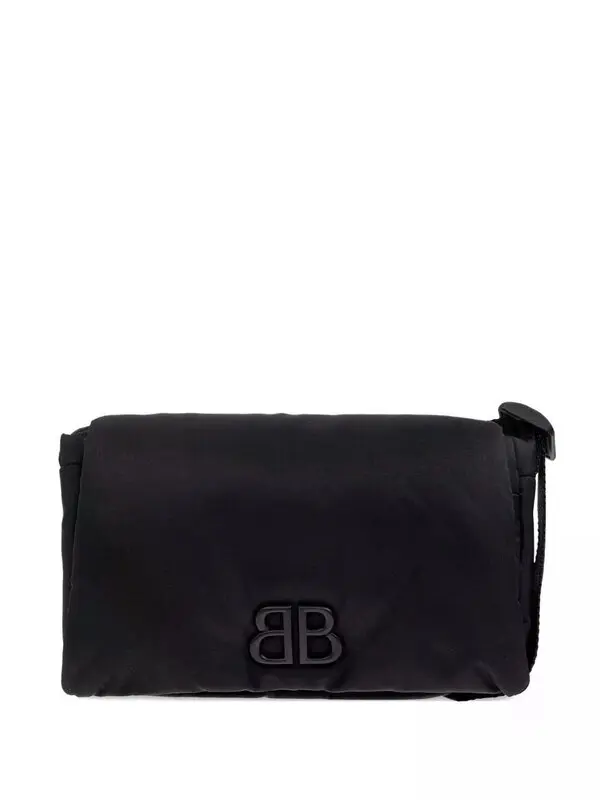 Balenciaga Logo Shoulder Bag - Black