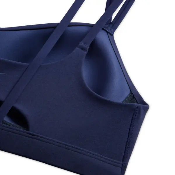 Nike Zenvy Strappy Light-support Padded Sports Bra - Blue