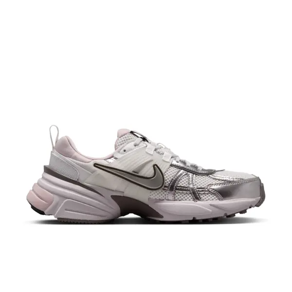 Nike V2k Run Sneakers With Reflective Accents - Grey