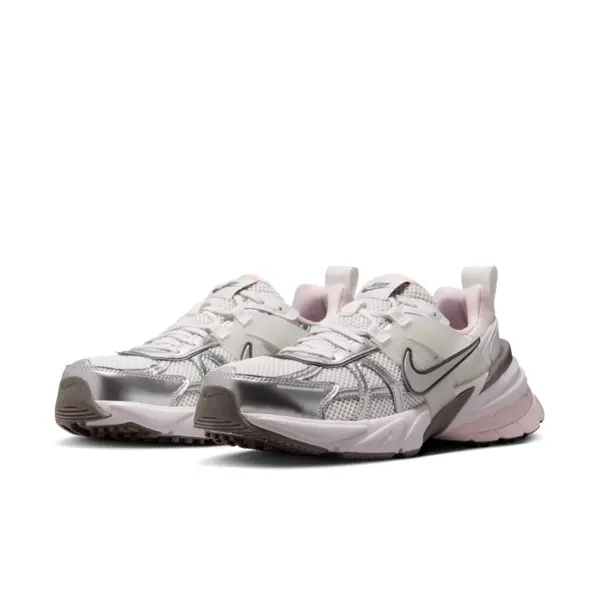 Nike V2k Run Sneakers With Reflective Accents - Grey
