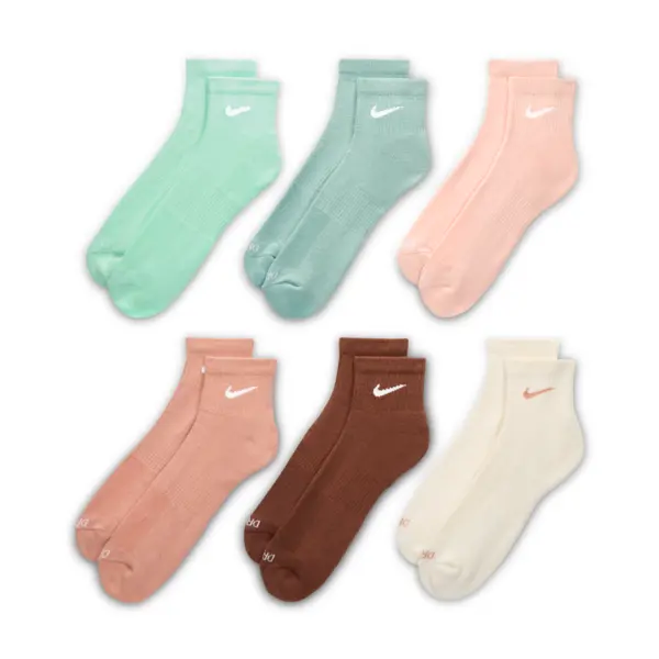 Nike Everyday Plus Cushioned Training Ankle Socks - Multicolor