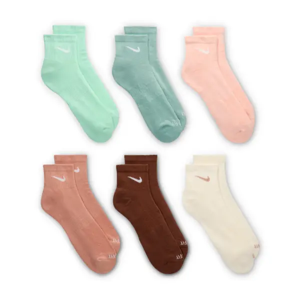 Nike Everyday Plus Cushioned Training Ankle Socks - Multicolor