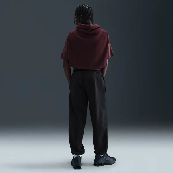 Nike Solo Swoosh Cuffed Fleece Pants - Black