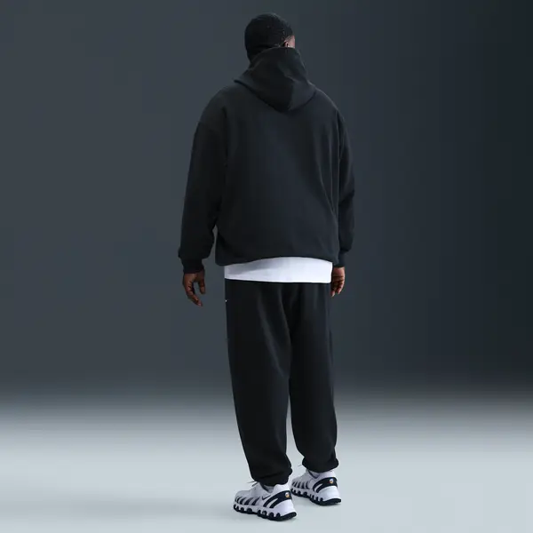 Nike Solo Swoosh Cuffed Fleece Pants - Black