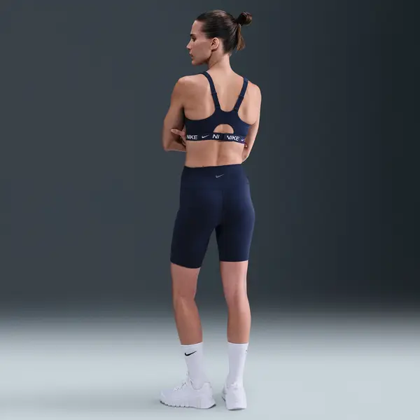 Nike Indy High Support Padded Adjustable Sports Bra - Blue