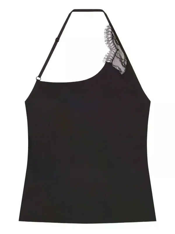 COURREGES Lace-trimmed Camisole Top - Black