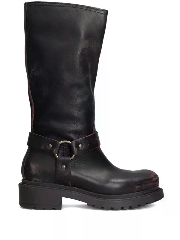 METISSE 55mm Leather Boots - Brown
