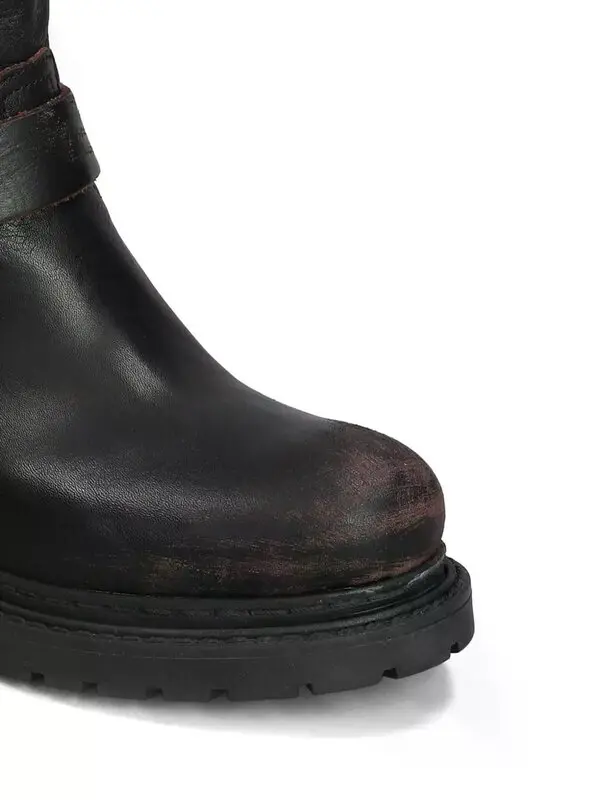 METISSE 55mm Leather Boots - Brown