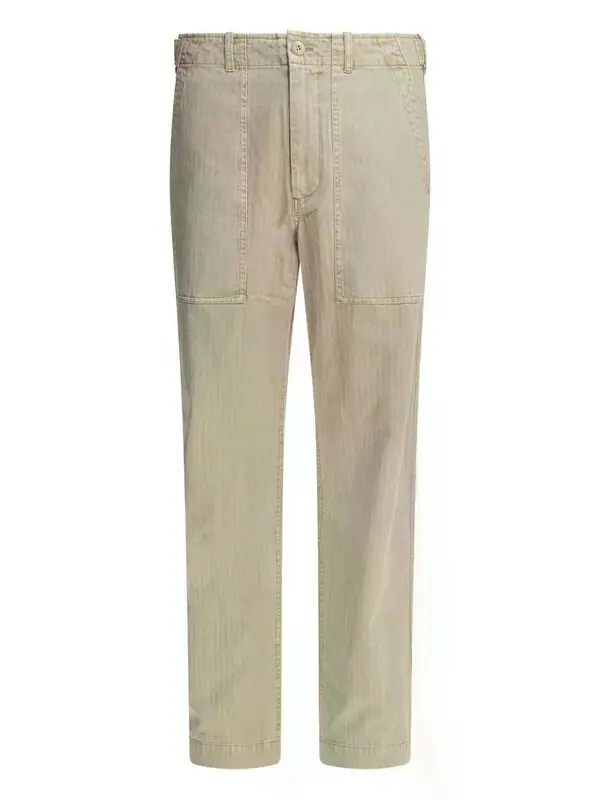 ALEX MILL Herringbone Pocket Trousers - Neutrals