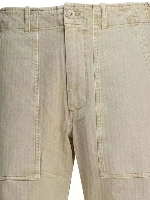 ALEX MILL Herringbone Pocket Trousers - Neutrals