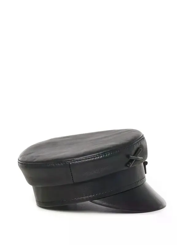 Ruslan Baginskiy Leather Hat With Cross Detail
