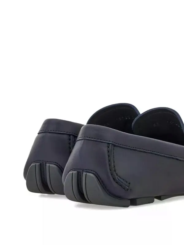 FERRAGAMO Gancini-buckle Leather Loafers