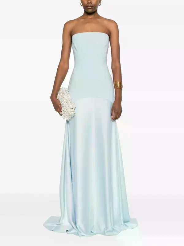 Solace London Strapless Fishtail Dress