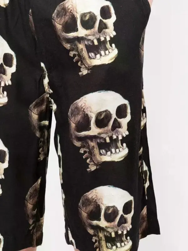 ENDLESS JOY Skull-print Elasticated Shorts