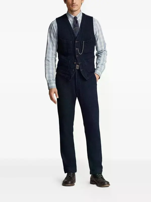 Ralph Lauren Denim-panel Waistcoat