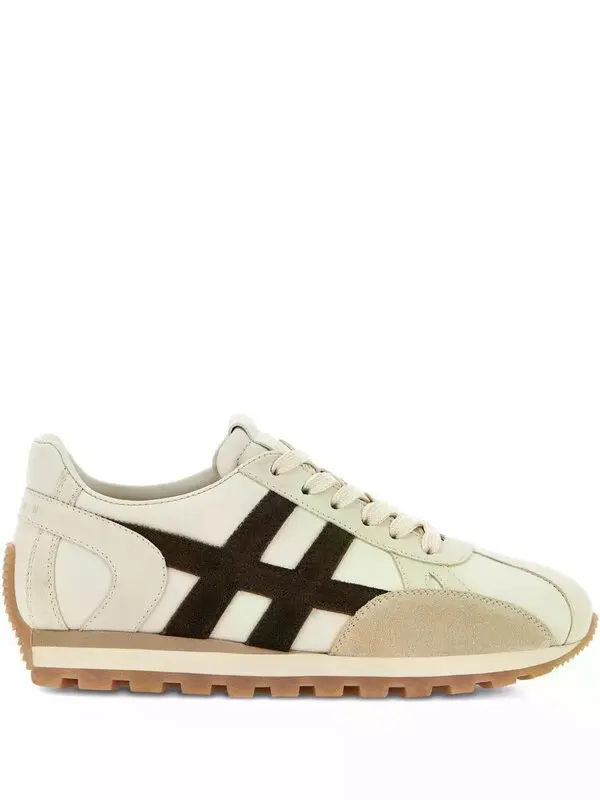 Hogan Leather Sneakers - Neutrals