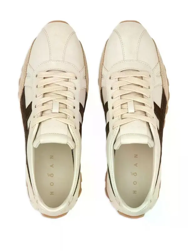 Hogan Leather Sneakers - Neutrals