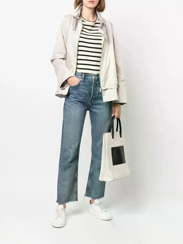 MOORER Zip-up Hooded Jacket