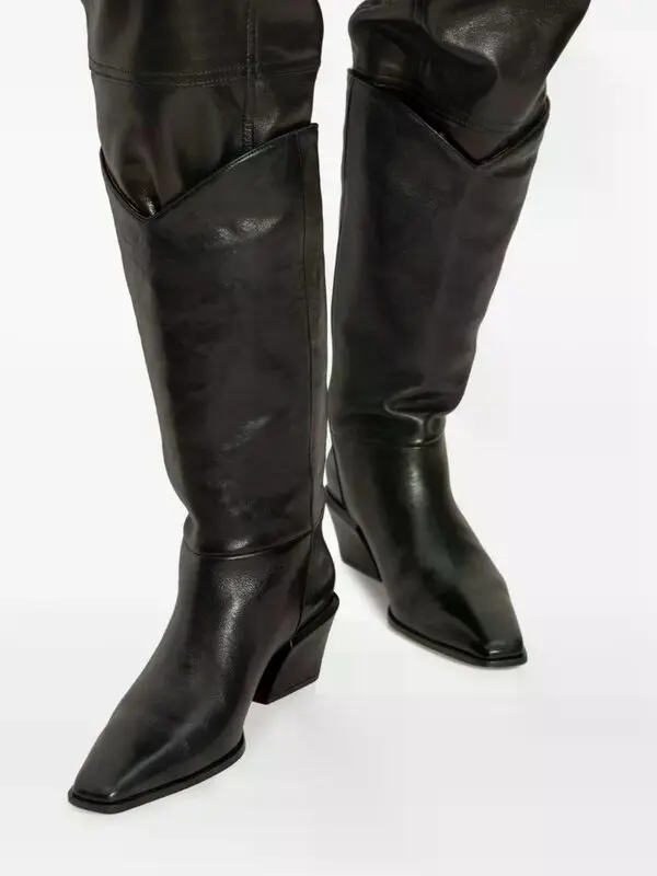 Paris Texas 50mm Bettina Leather Pointed-toe Boots