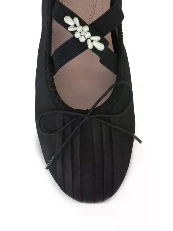 Simone Rocha Faux Pearl-embellished Ballet Flats
