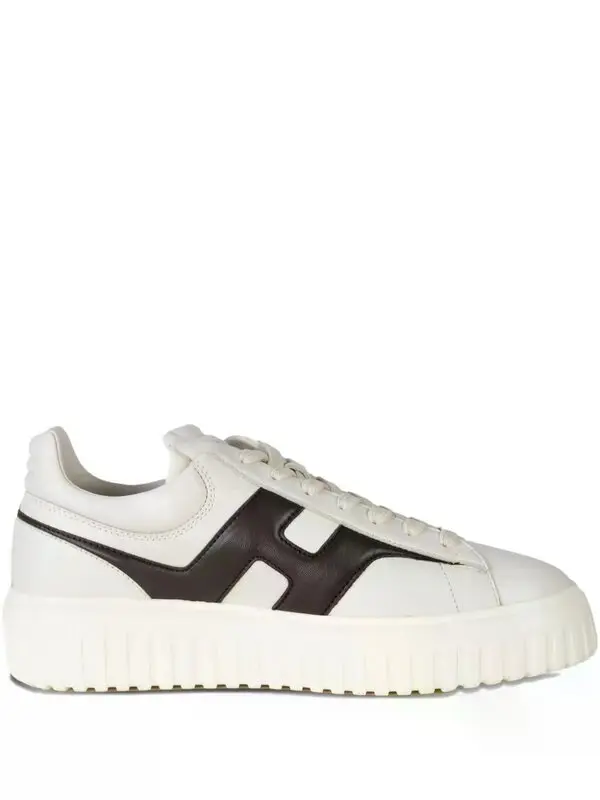Hogan H-stripe Leather Sneakers