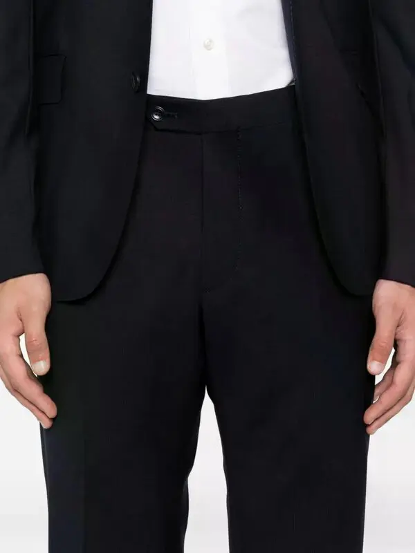 Tagliatore Single-breasted Wool Suit - Blue