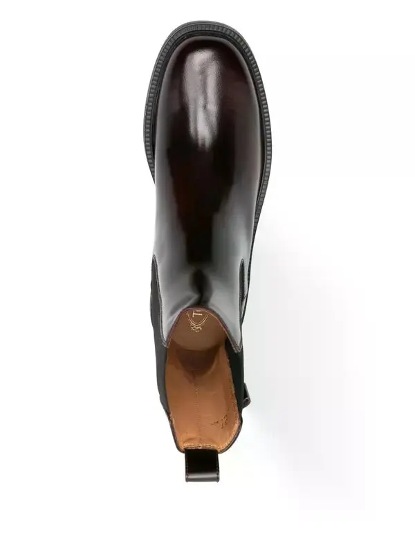 TOD'S Leather Chelsea Boots - Red