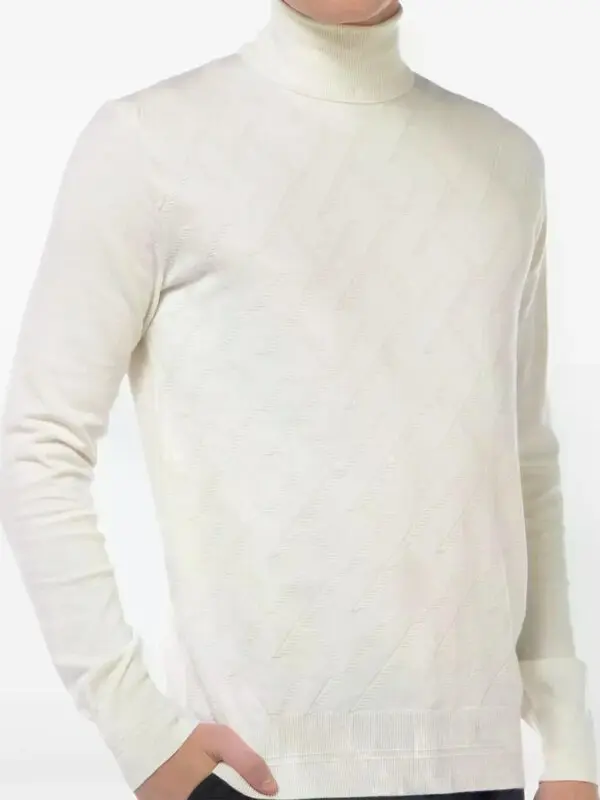 HOSIO Turtleneck Cable-knit Sweater